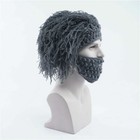 Men Warm Beard Hat Barbarian Looter Knit Crochet Beanie Cap Moustache ...