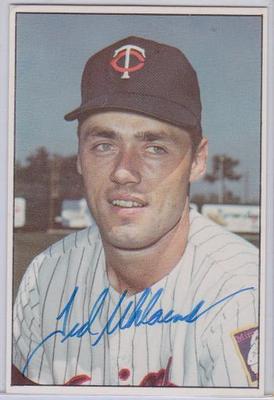 TED UHLAENDER Autographed Signed 1978 Frisz Greats card Minnesota Twins ...