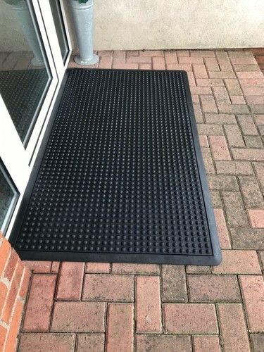 Heavy Duty Rubber Mat Outside Non Slip Work Safety Foot Protection Anti ...