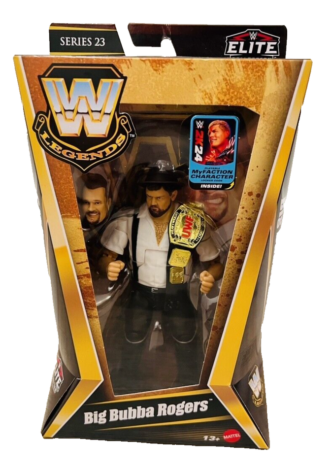 4 LOT WWE Legends Elite Series 23 Figure JAMAL ROSEY BIG BUBBA ROGERS ...