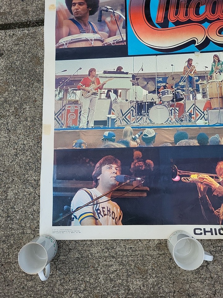 HUGE Vintage Original 1977 Chicago Rock Band Poster 42x58 One Stop ...