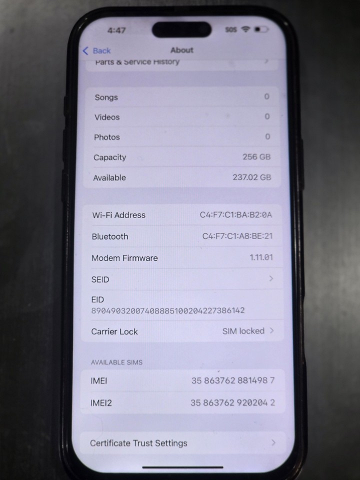 (AT&T Cricket) Apple iPhone 16 Pro Max A3084 - 256GB Black Titanium ...