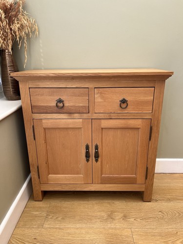Small Oak 2 Door Sideboard | eBay UK