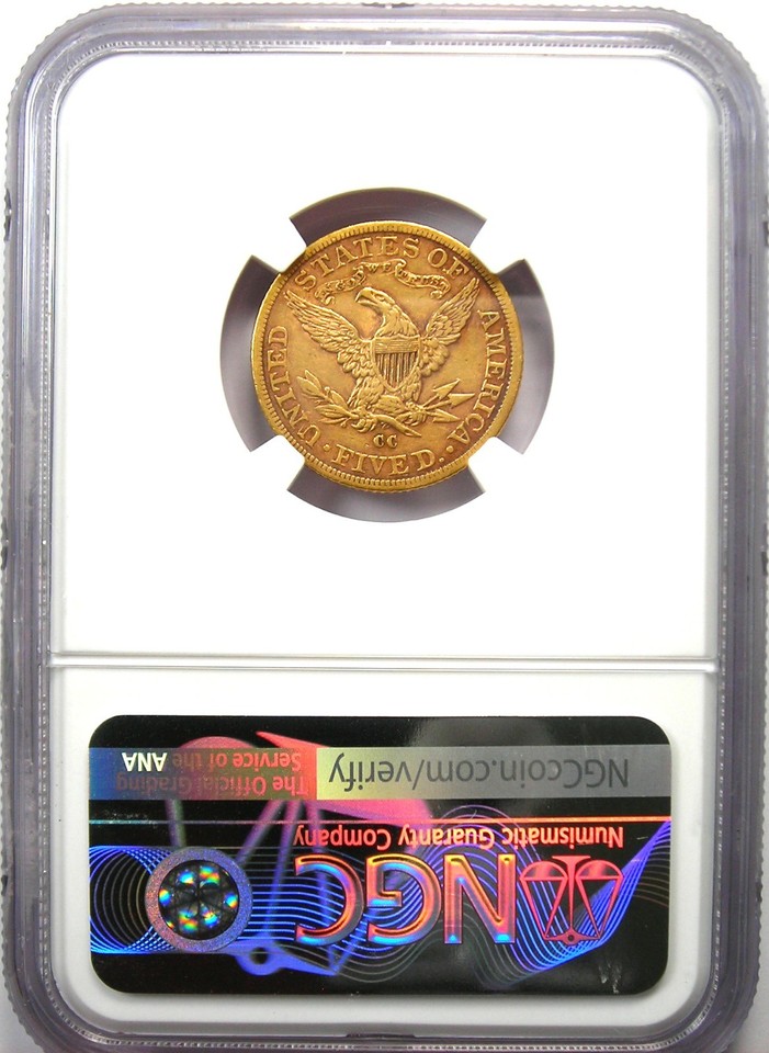 1891-CC Liberty Gold Half Eagle $5 Carson City Coin - Certified NGC ...
