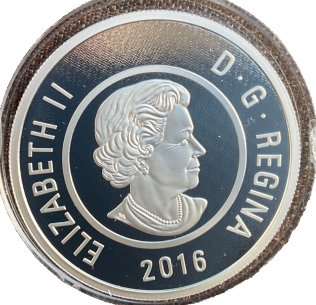 Canada 2016 POLAR BEAR Big Coins Series $2 Toonie 5 Oz Silver Colorized ...