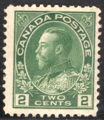 Canada Stamp Scott #137, 2c, King George V, Green, MLH, SCV$35 | eBay