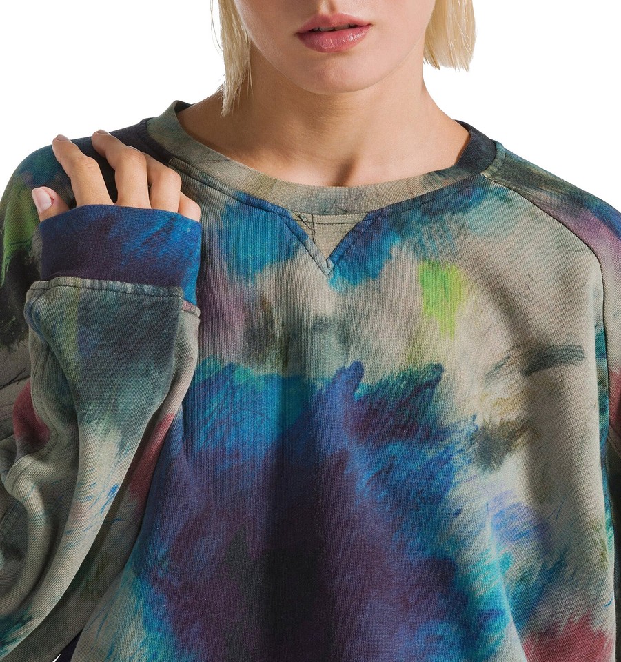 Felpa donna Deha girocollo maglia stampata manica lunga tempo libero ...