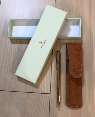 [MINT] ROLEX Novelty Parker Gold metal plating Ballpoint Pen wz/Box&Pen ...