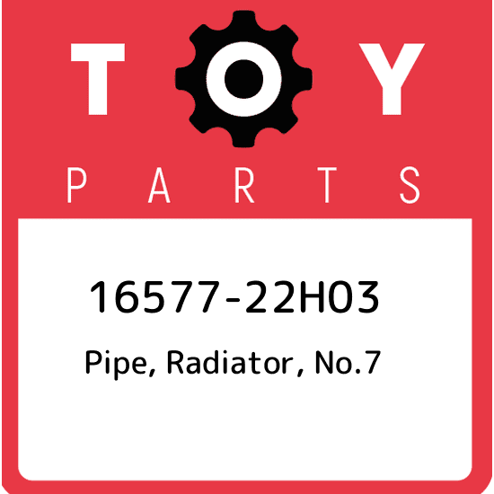 16577-22H03 Toyota Pipe, radiator, no.7 1657722H03, New Genuine OEM ...