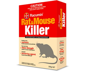 Rat & Mouse Killer Bayer Racumin Ready to Use Sachets 200g ...