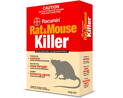 Rat & Mouse Killer Bayer Racumin Ready to Use Sachets 200g | eBay