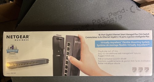 Netgear Prosafe 16 port gigabit switch GS116E | eBay