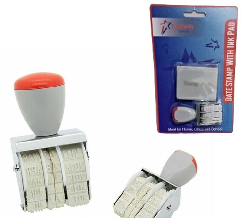 Date Stamp With ink pad Ideal for school stationary Offices and ...