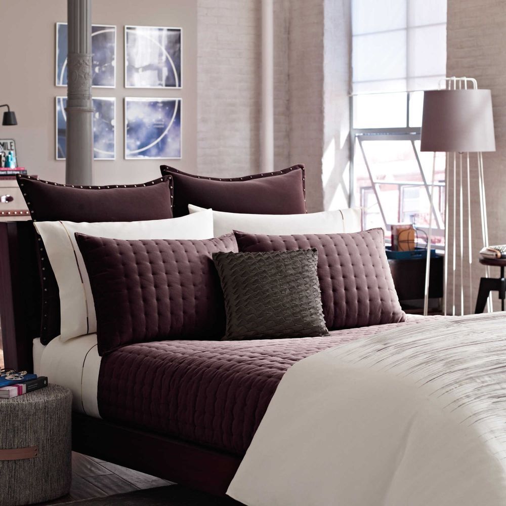 KENNETH COLE REACTION HOME Euro Pillow Sham, LANDSCAPE Mink, NEW | eBay