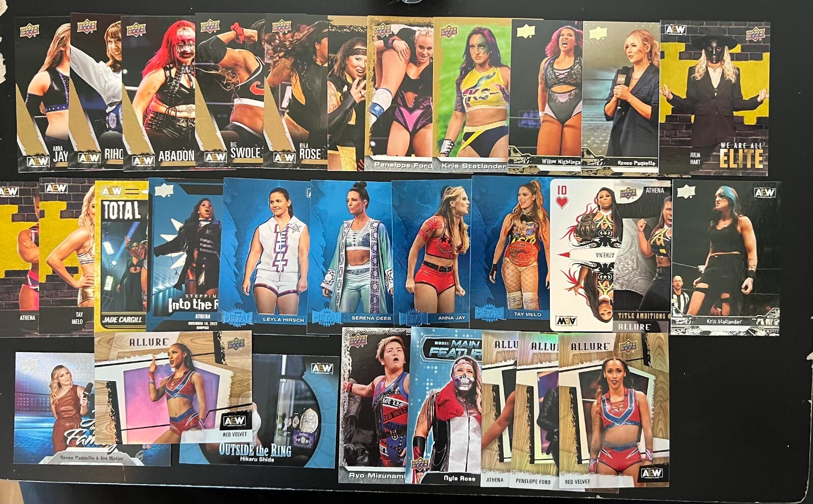 2021-2023 AEW Upper Deck 30 INSERT card lot WOMEN WRESTLERS ONLY - Allure, Metal | eBay