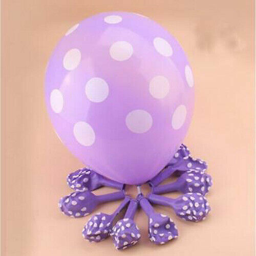 10 -100 Polka Dot Latex Helium Spotty Balloons Quality Party Birthday ...