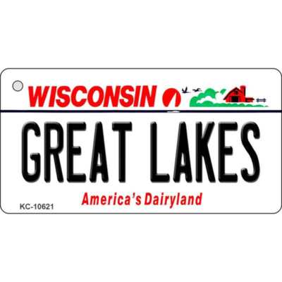 Great Lakes Wisconsin License Plate Tag Novelty Key Chain KC-10621 | eBay