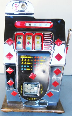 Mills 5c Diamond Front Slot Machine Fully Restored circa 1940's | eBay