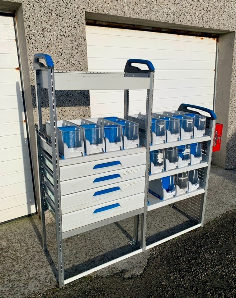 Globelyst Sortimo Van Racking with Drawers and Worksurface | eBay UK