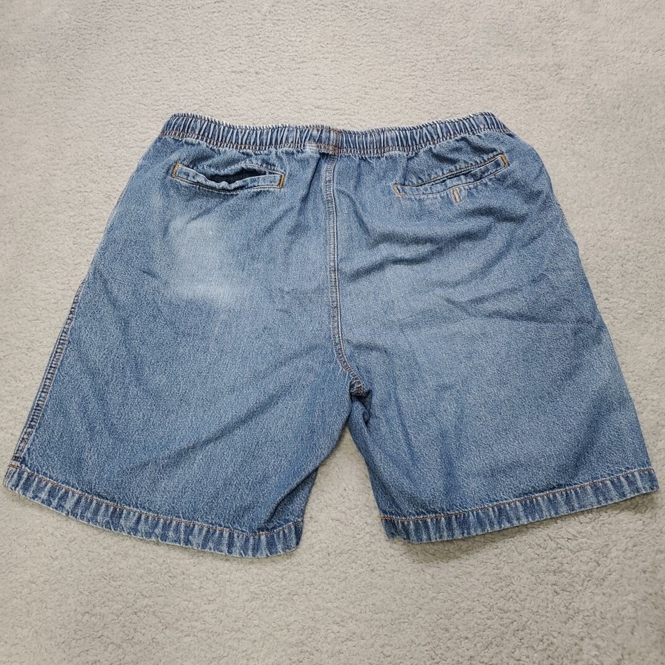 Active Joe By Haband Shorts Mens 32 Blue Jeans Pull On Relax Fit ...