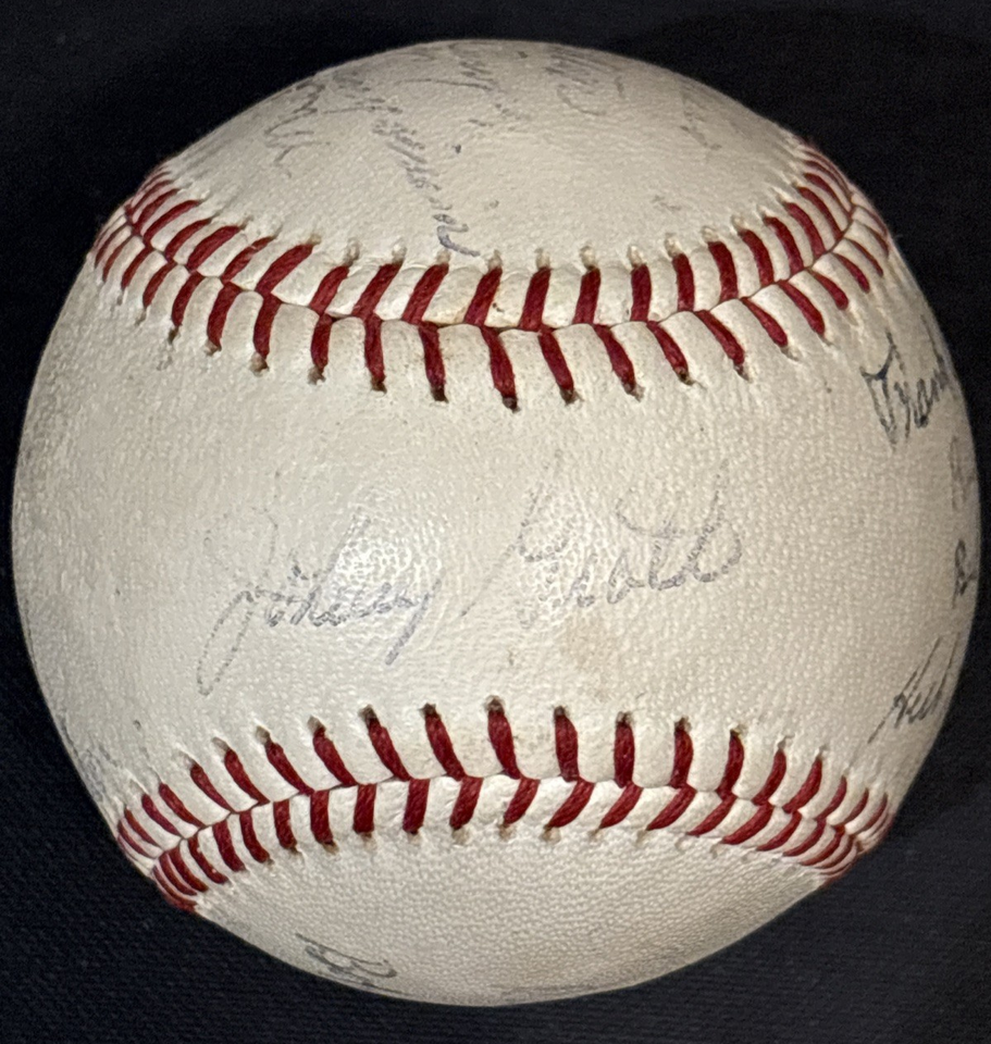 Decatur Commodores 1961 Team 19 Signed Ball Minors Mickey Stanley Jim ...