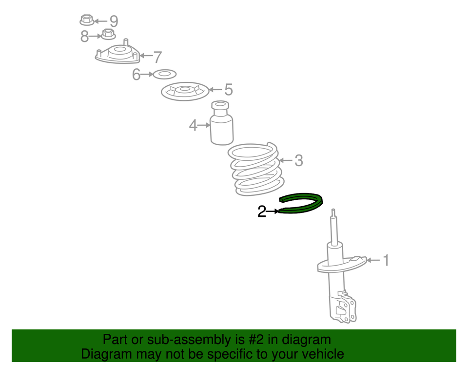 Genuine Mitsubishi Lower Spring Insulator 4040A253 | eBay