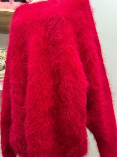 Angora Wool Sweater - Super Soft Fuzzy Fluffy Women‘s Pullover Jumper ...