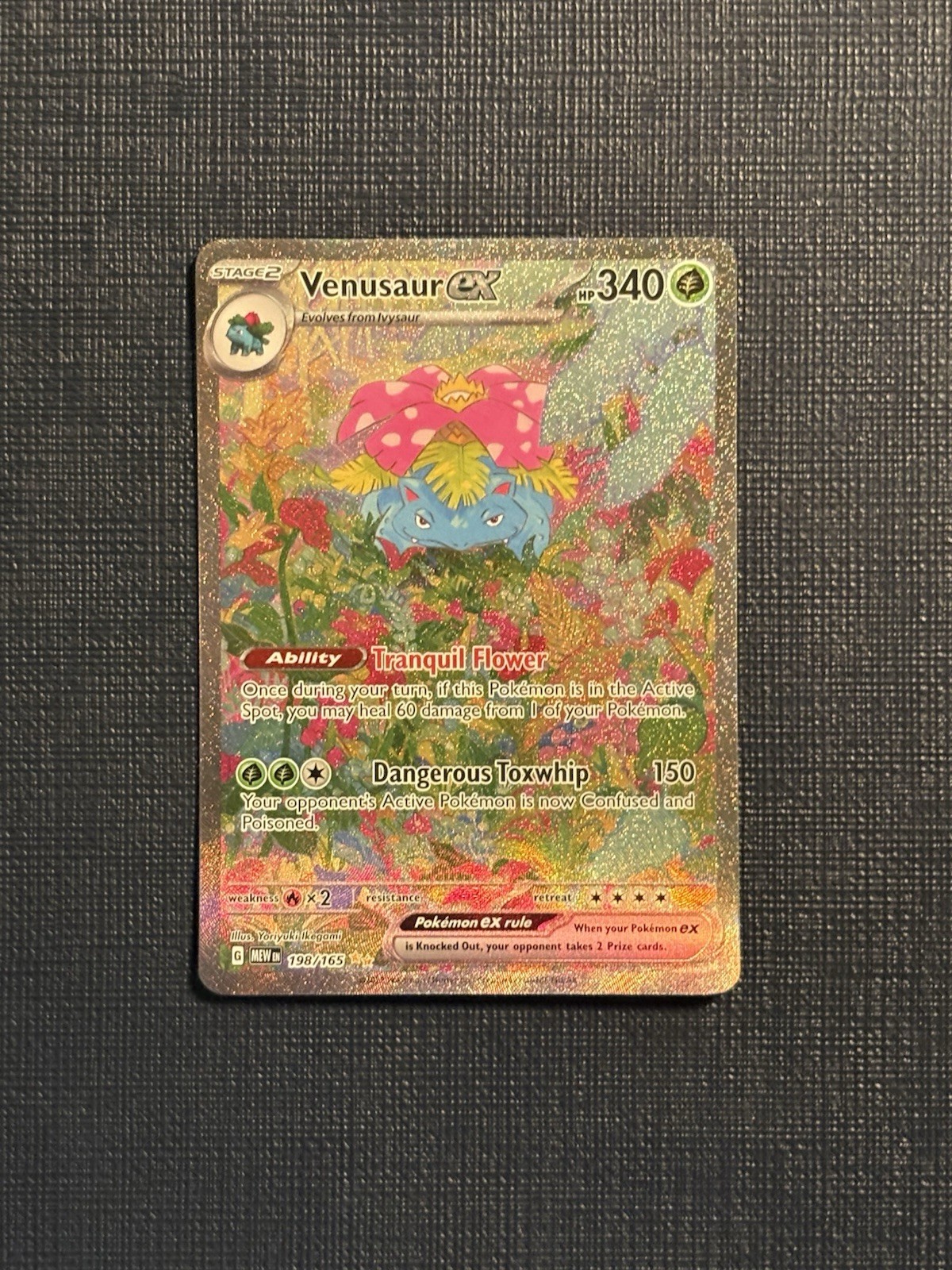 Venusaur ex 2023 Scarlet & Violet: 151 #198/165 Special Illustration ...