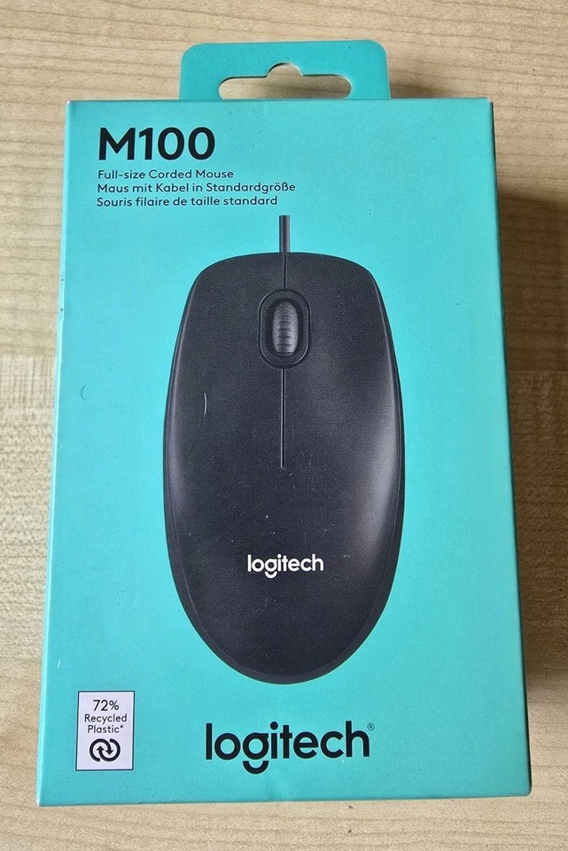 Logitech Mouse M100 Optical Black | Compatible PC, Mac, Laptop | 1 Year ...