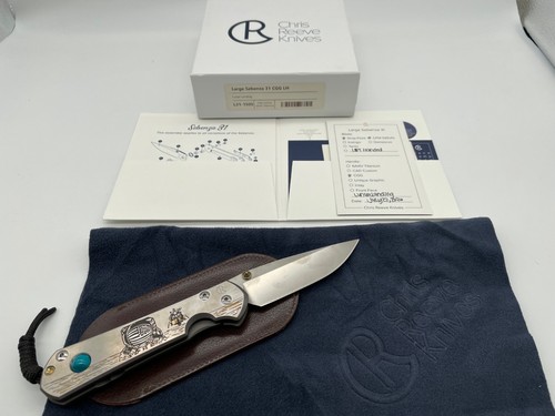 Chris Reeve Knives, Large Sebenza 31 CGG LH, L31-1505, Original Box ...