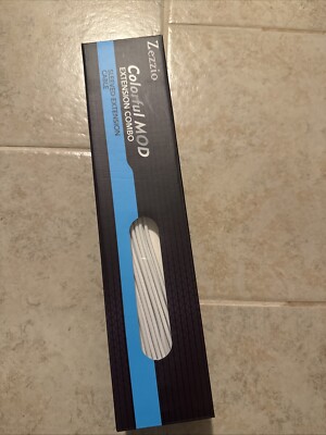 Colorful MOD Extension Combo Braided Sleeved Cables White | eBay