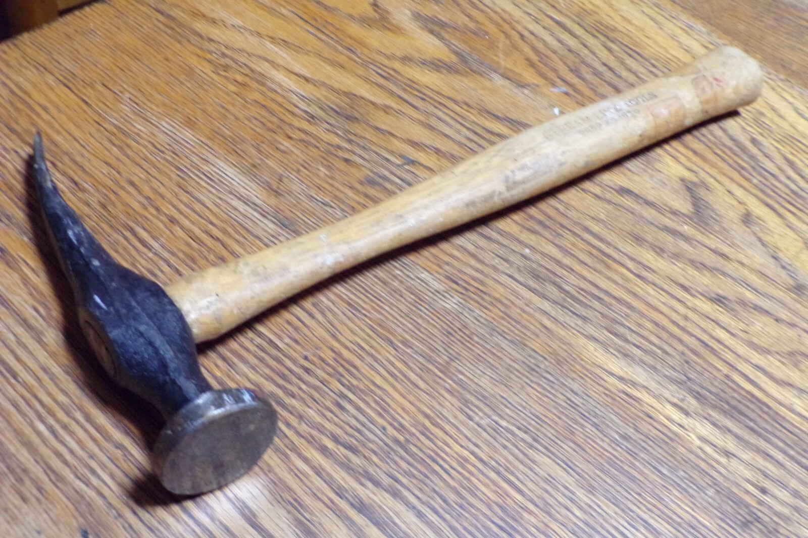 Vintage Stream Line Metal Working Hammer with Round Face & 1/2" Chisel ...