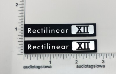 Rectilinear 12 Speaker Badges Custom Made Incised Acrylic PAIR ...