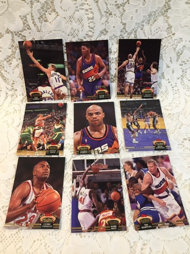 9 Topps Stadium Club Basketball Trading Cards 92-93 SUNS Charles ...