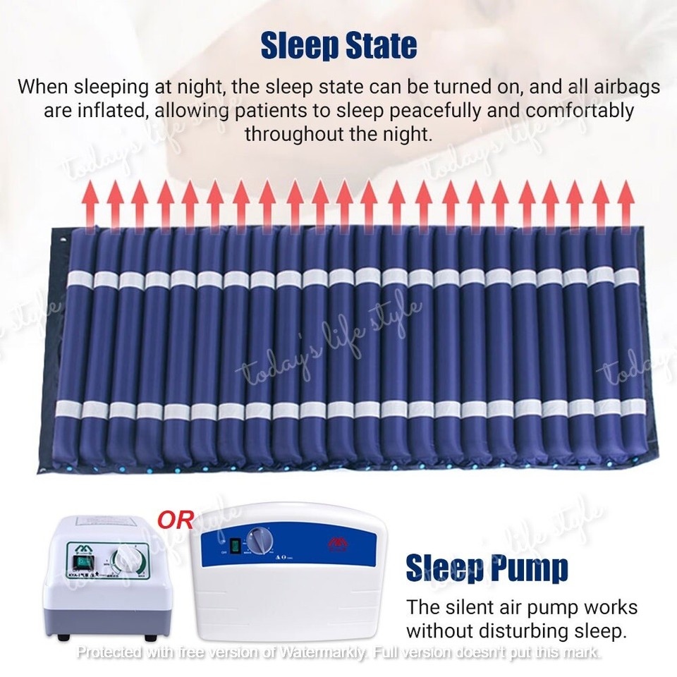 Medical Air Mattress With Pump Alternating Pressure Anti Decubitus Tube ...
