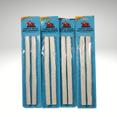 Tiki Torch Fiberglass Wick Replacements - 2 Pack Lot Of 4 Long Life ...