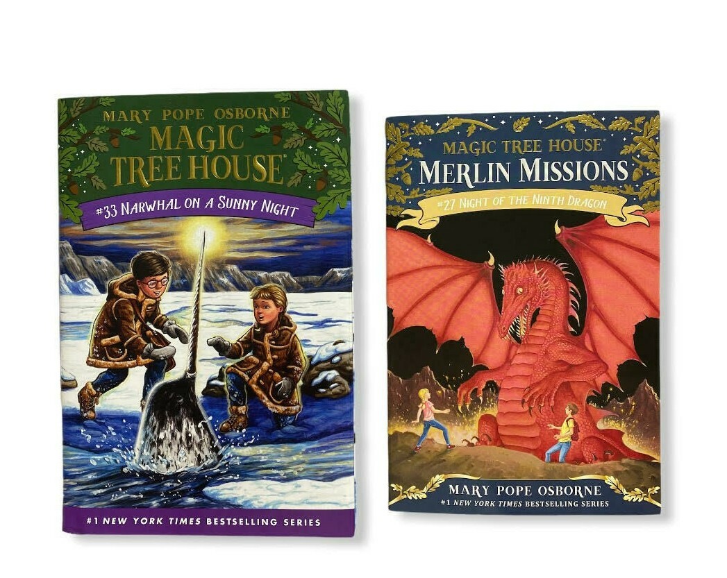 Magic Tree House - Night of the Ninth Dragon #27 & Narwhal on a Sunny ...