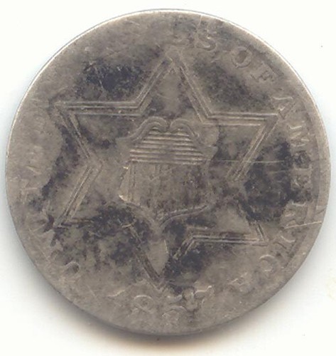 1857 Three Cent Silver, 3c, Fine Details | eBay
