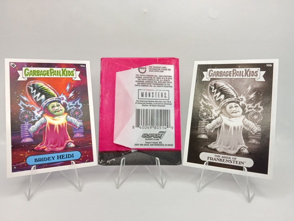 UNIVERSAL MONSTERS FULL 24X GPK CARD SET, VERY RARE 1st PRINT +PLUS ...