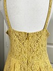 Guess Women’s Yellow Floral Lace V-Neck Fit & Flare Dress Size 10 | eBay