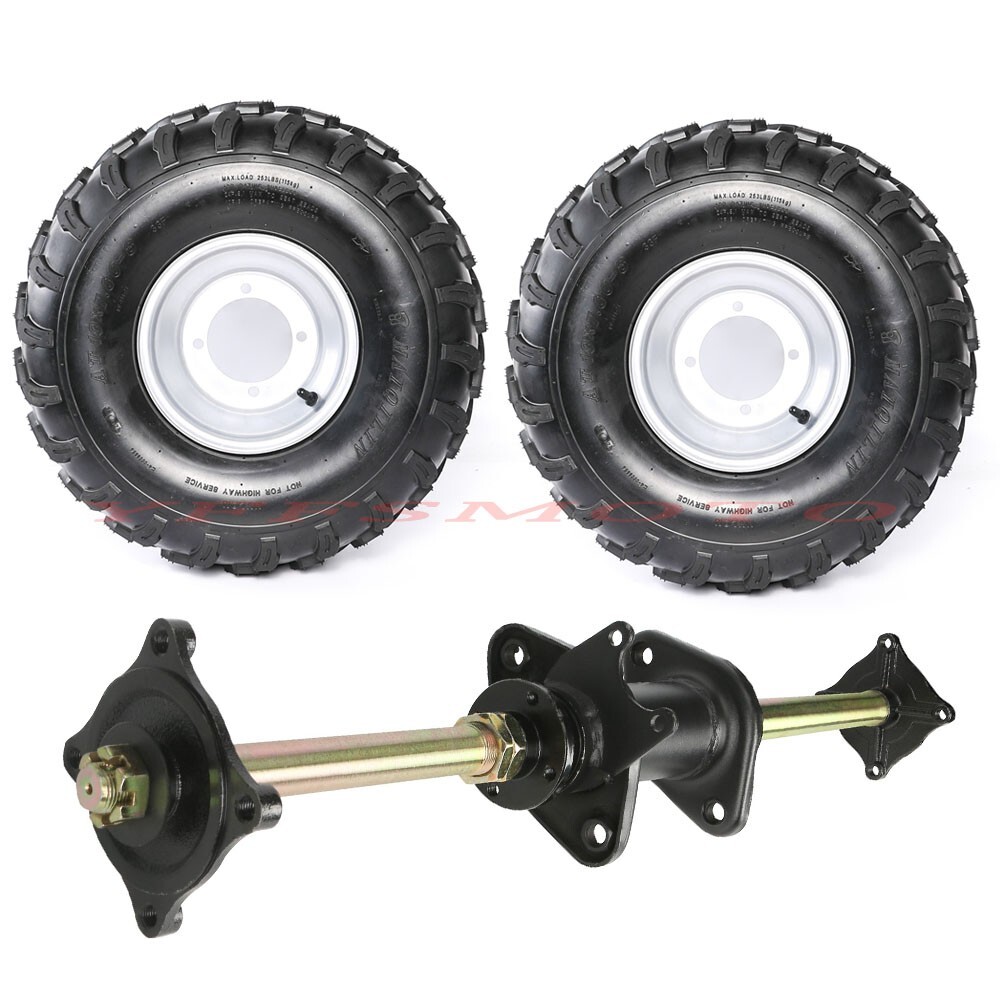 32'' Rear Shaft Axle Kits Assembly 19x7.0-8'' Tires Wheel for GY6 Buggy ...