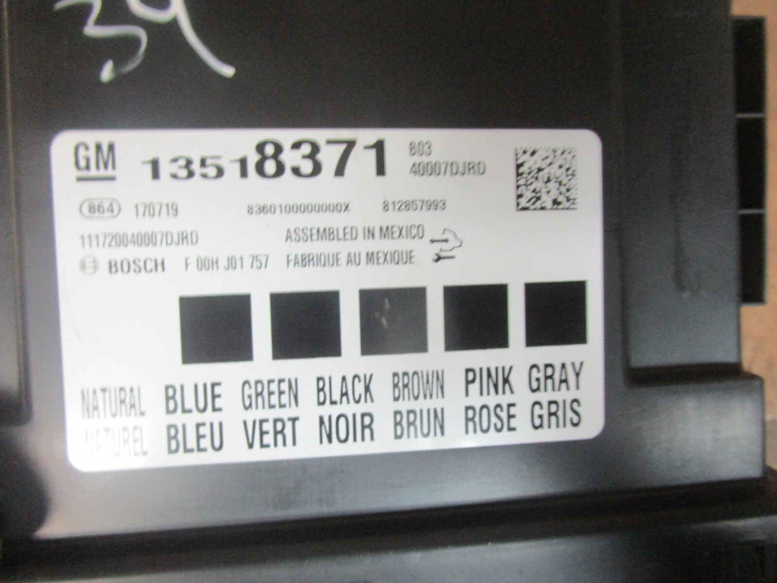 Body Control Module BCM Fits 2018 Chevrolet Colorado 13518371 for sale ...
