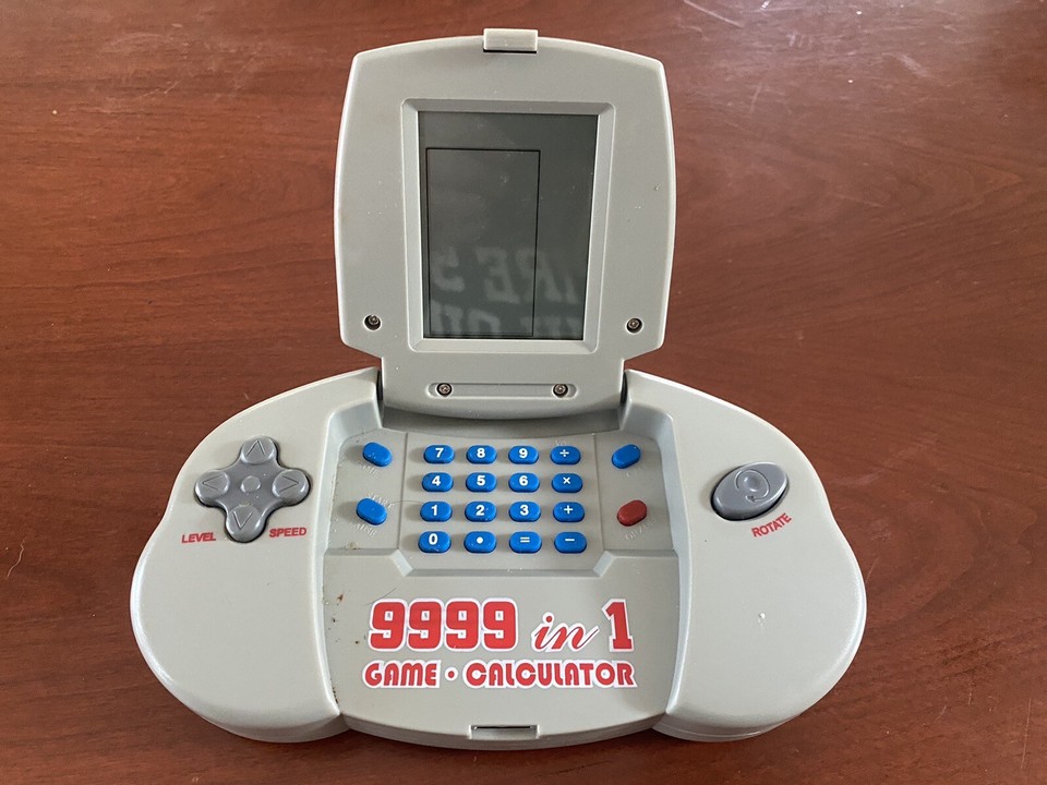 Vintage Game Calculator 9999 in 1 Game Calculator Retro Toy Tank Tested ...