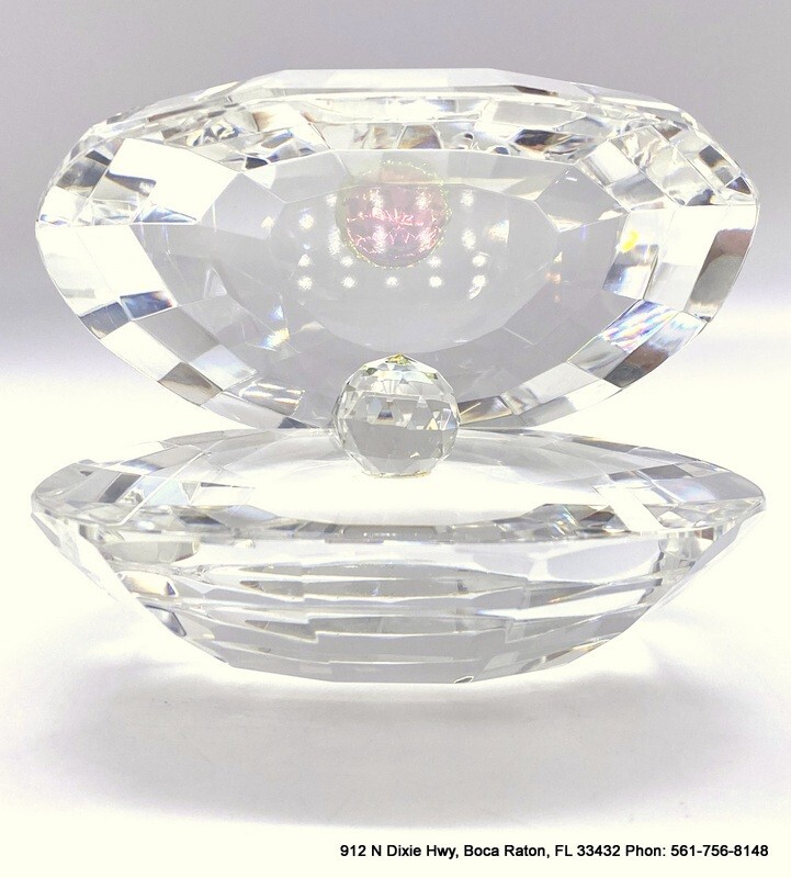 CRYSTAL OYSTER SHELL WITH CRYSTAL PEARL XXL SIZE | eBay