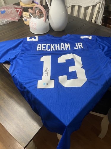 Odell Beckham Jr.signed New York Giants Custom Jersey Beckett Cert ...