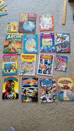 LOT OF 15 UNDERGROUND Comics Freak Bothers, Zap Comix Print Mint ...
