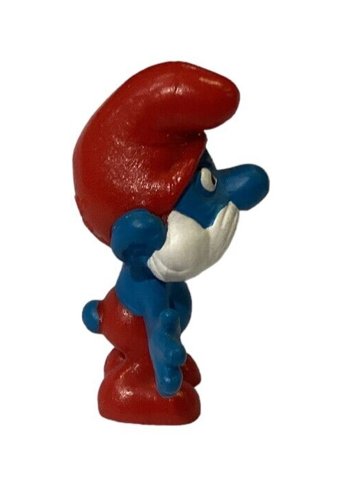 PUFFI SMURFS GRANDE PUFFO #20001 PAPA SMURF 1969 USATO NO ETICHETTA ...
