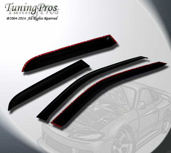 00-04 Volvo S40 2.0mm Outside Mount Rain Guard Wind Deflector Visor ...