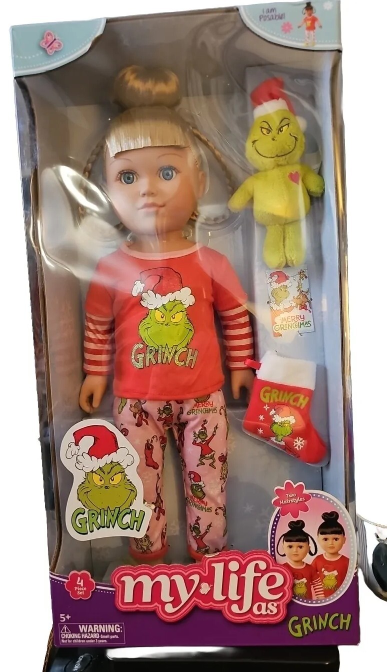 My Life as a Posable GRINCH 18” BLONDE doll Walmart Cindy Lou Who Rare ...