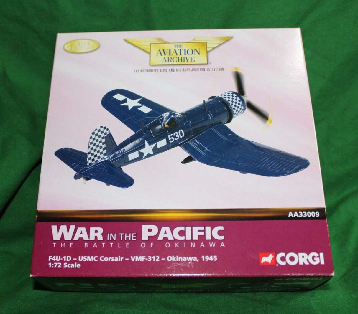 CORGI AVIATION ARCHIVE USMC WW2 VOUGHT CORSAIR F-4U-1D 1/72 #AA33009 | eBay